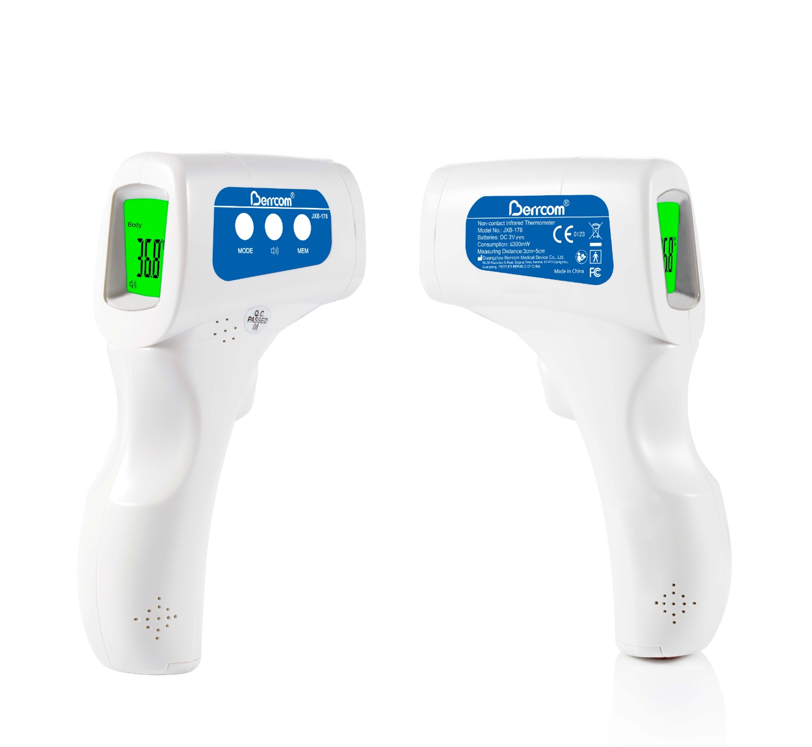 Buy 1 X Berrcom Branded Non Contact Digital Infrared Thermometer Jxb 178